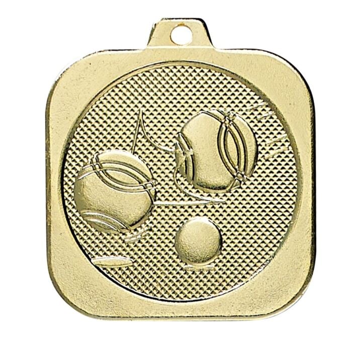 PetanqueShop 35mm gold petanque medal with its tricolor ribbon